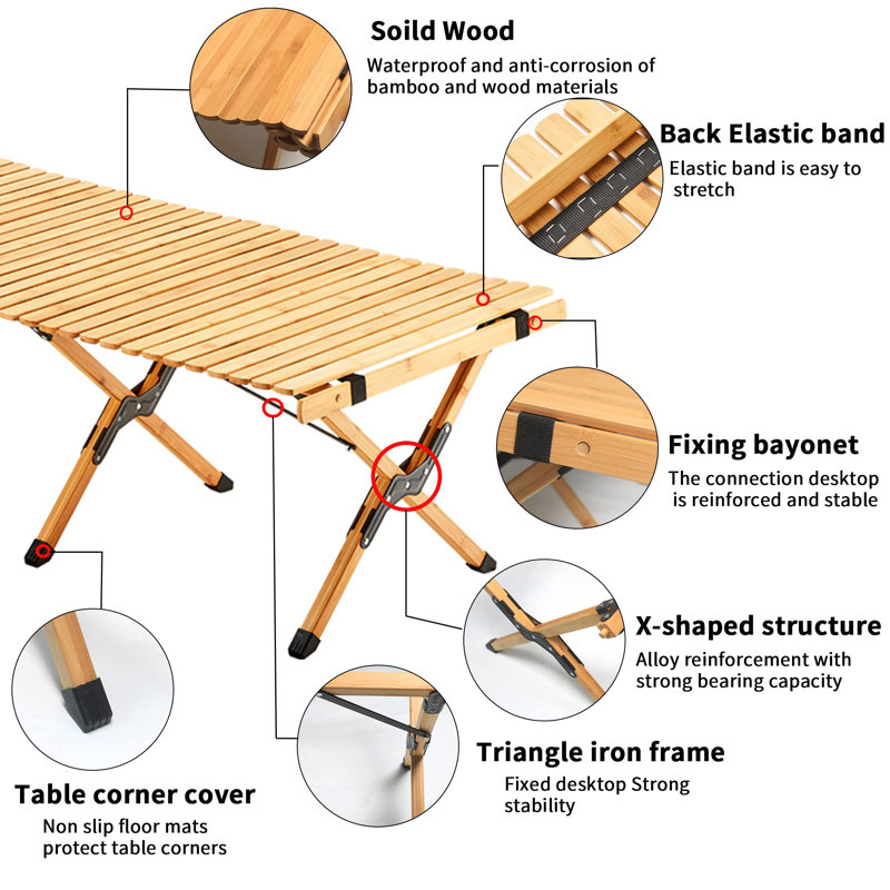 Low picnic table portable store